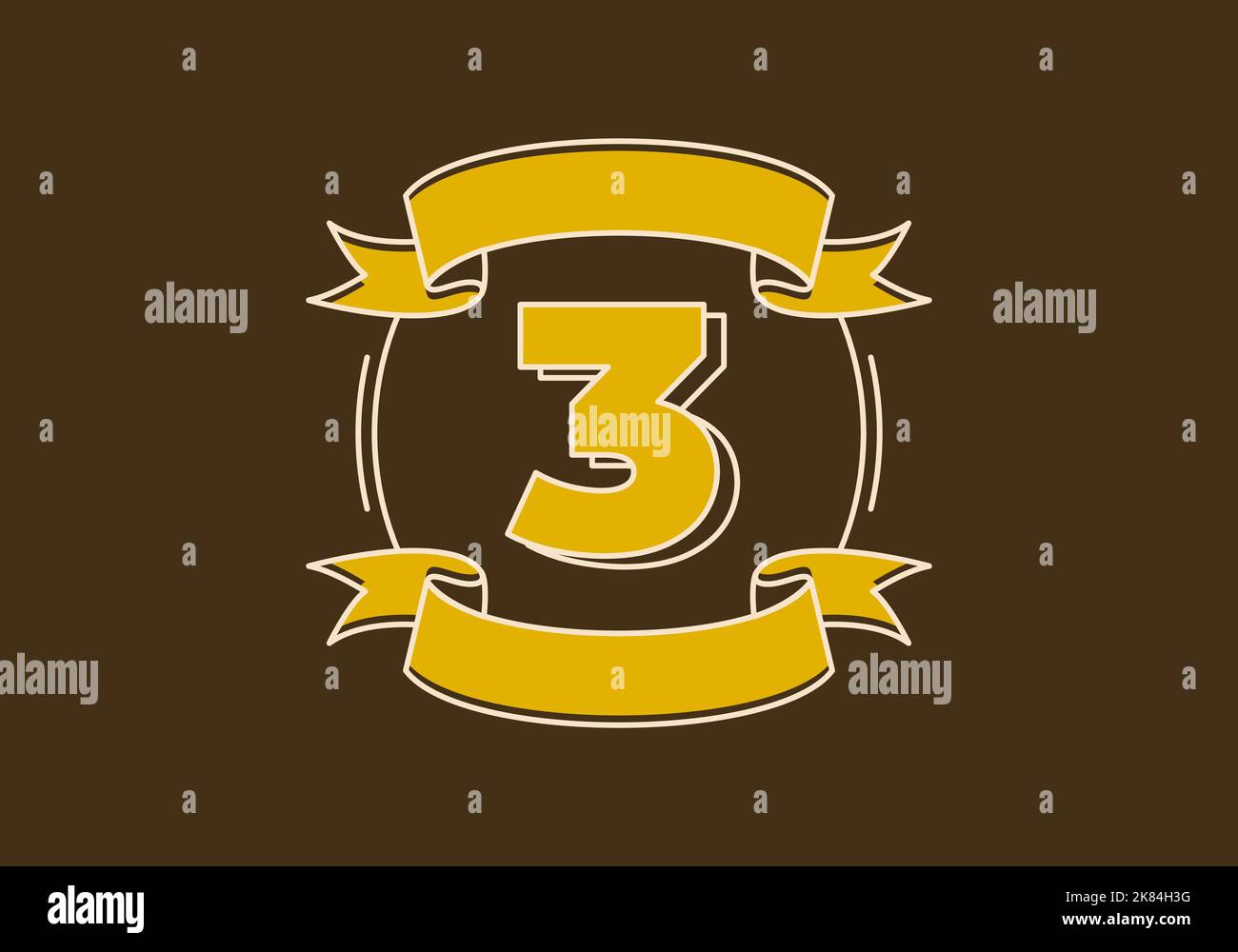 Old three 3 Stock Vector Images - Alamy