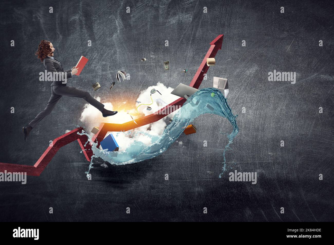 People climbing chart hi-res stock photography and images - Alamy