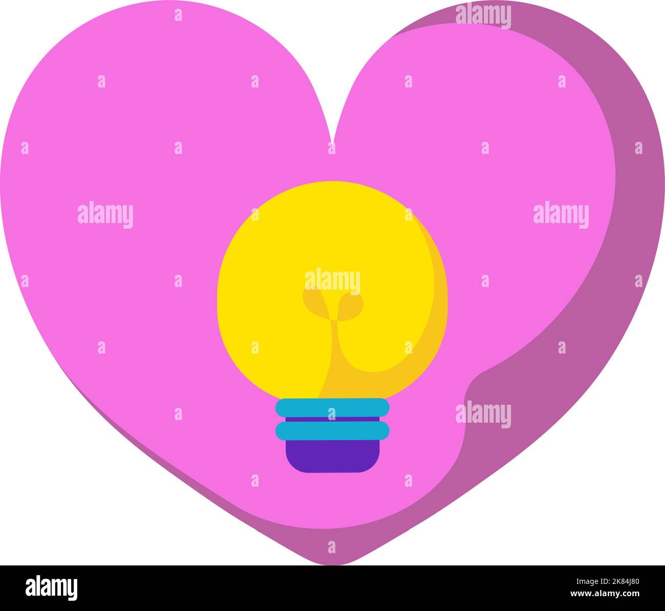 heart and idea Stock Vector Image & Art - Alamy