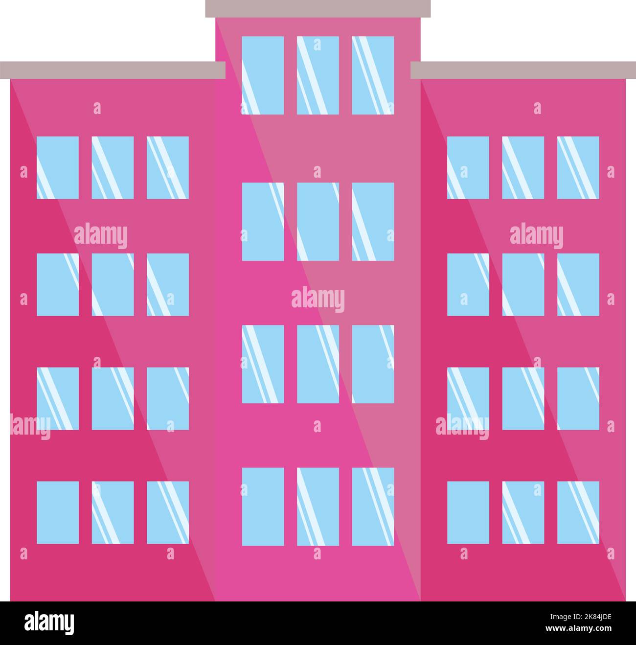 flat building vector Stock Vector Image & Art - Alamy