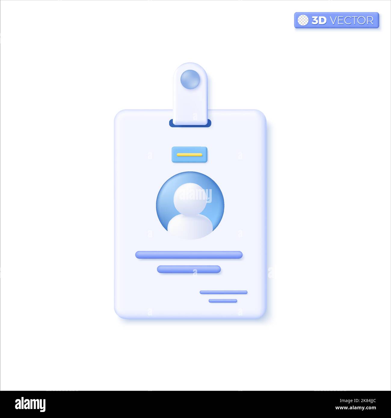 Employee id card icon vector hi-res stock photography and images - Alamy