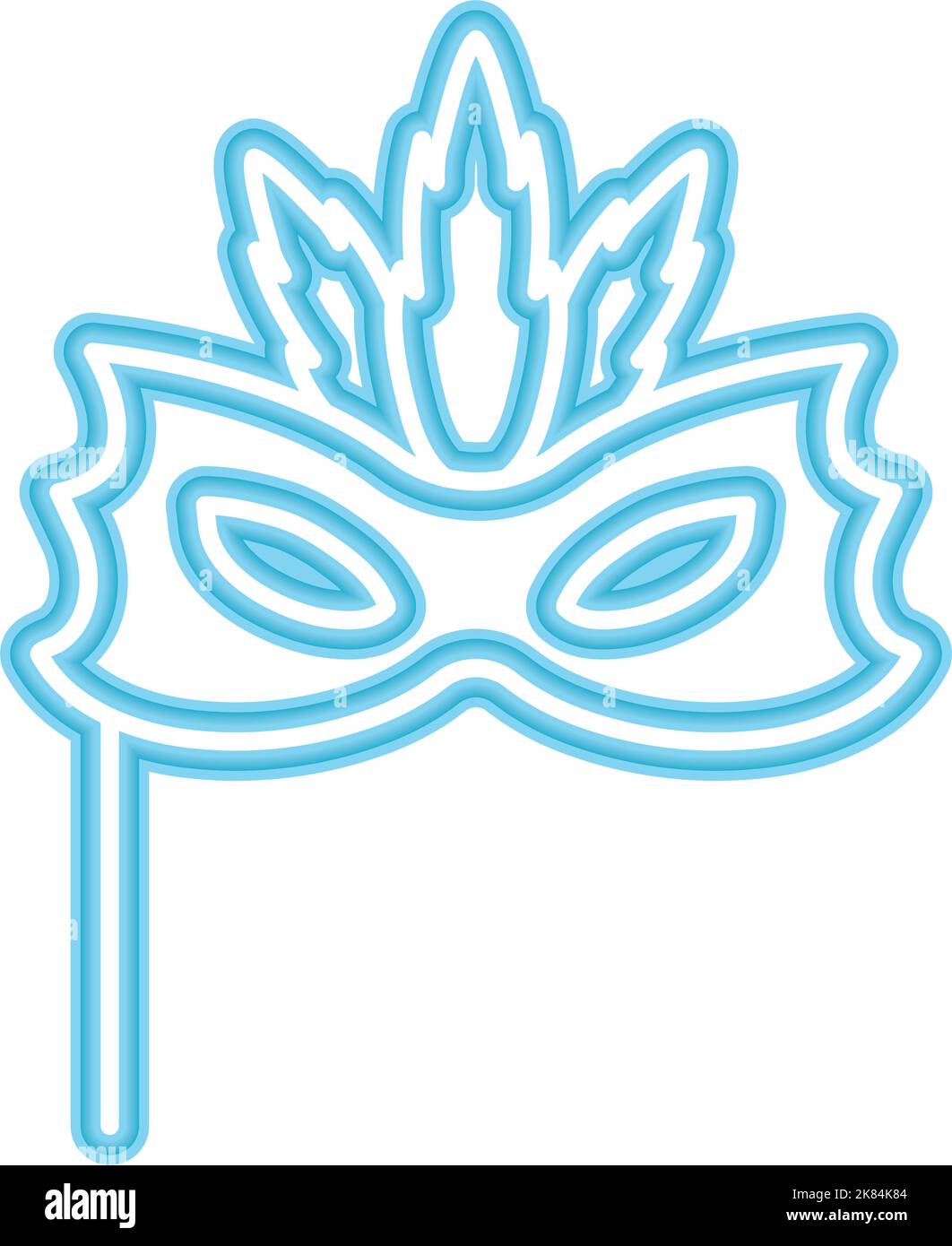 Neon art portrait Cut Out Stock Images & Pictures - Alamy