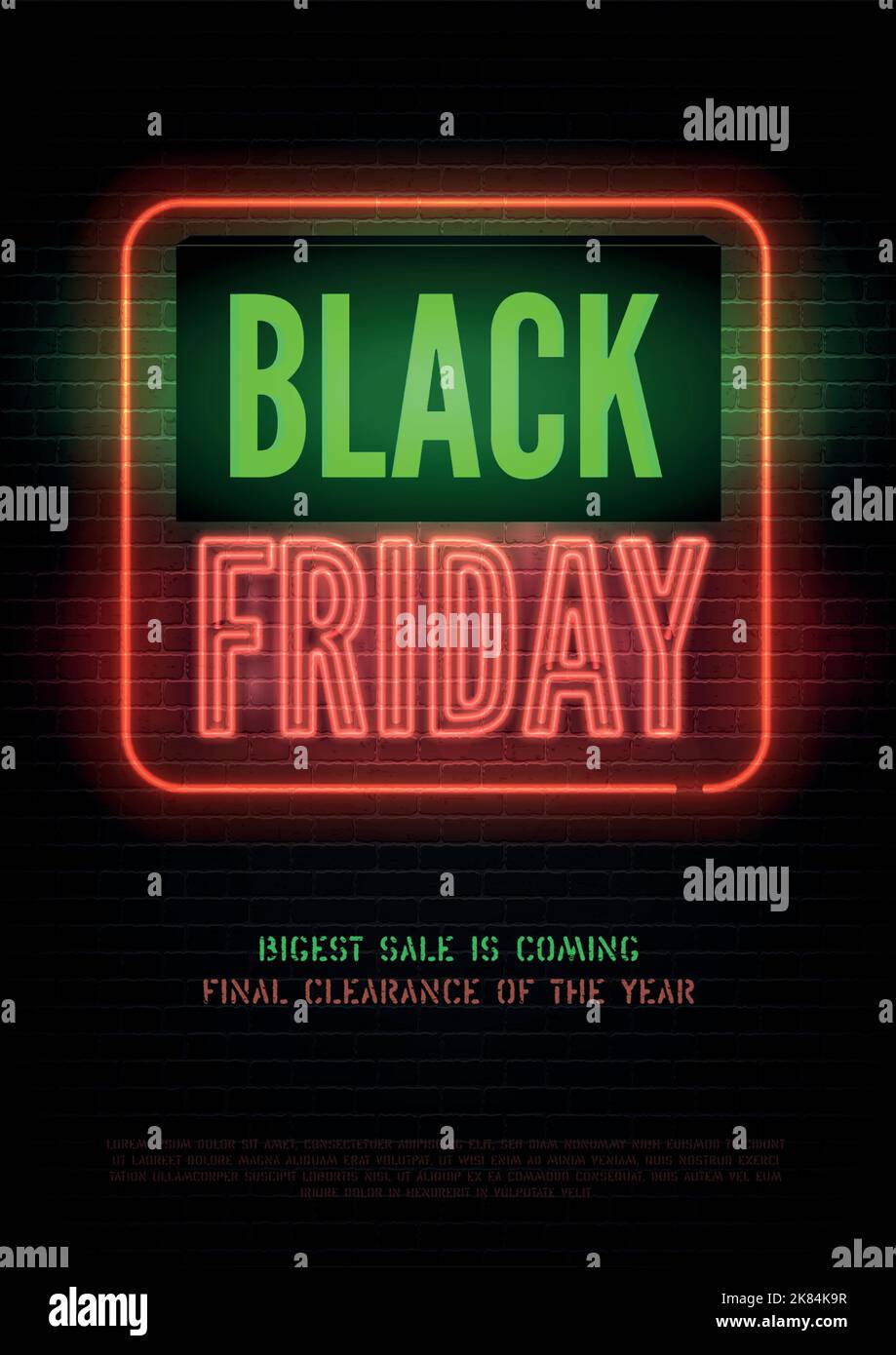 Biggest black friday discounts vector flyer template. Mega wholesale ...