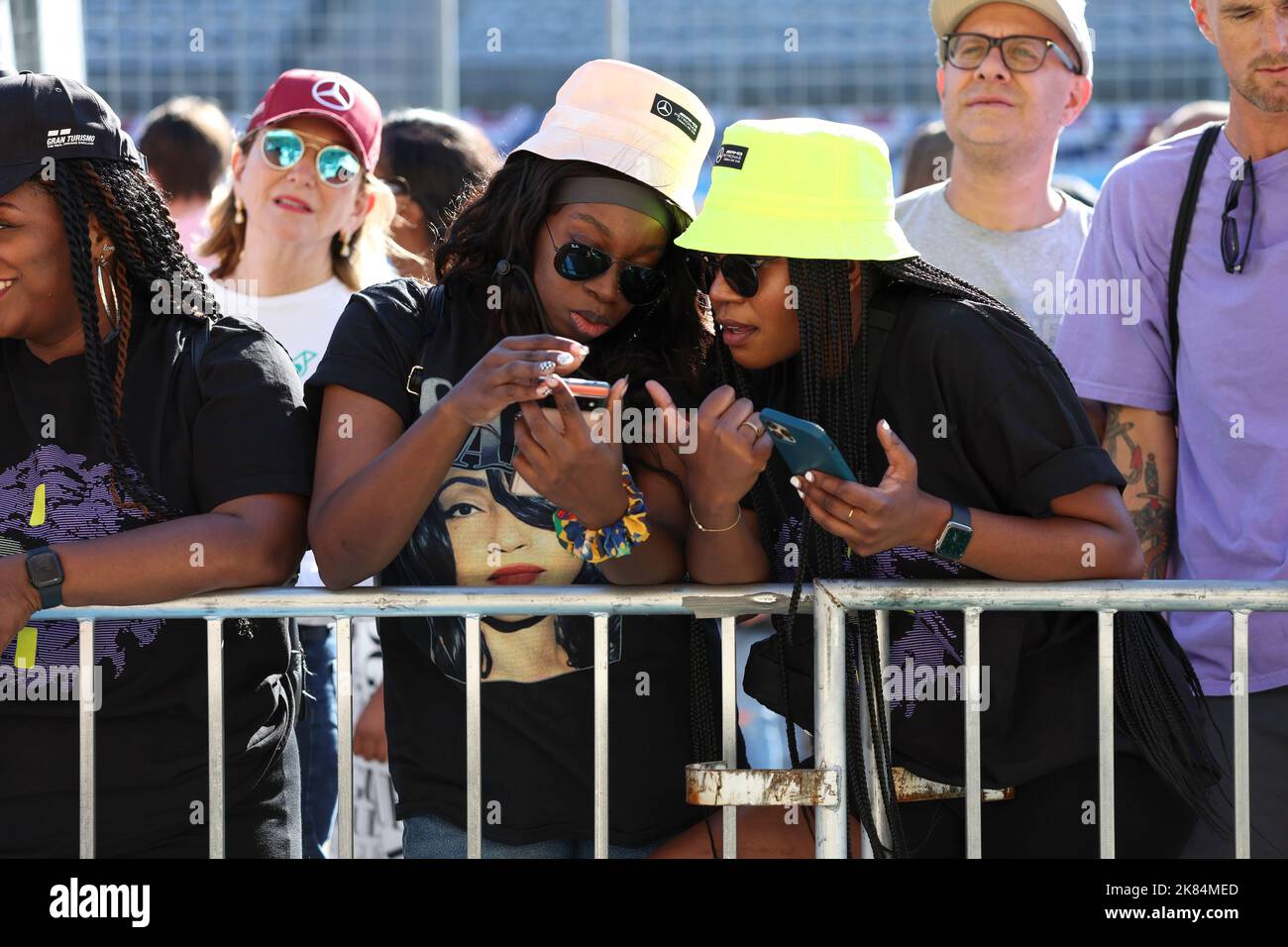 Fans, F1 Grand Prix of USA at Circuit of The Americas on October 20 ...