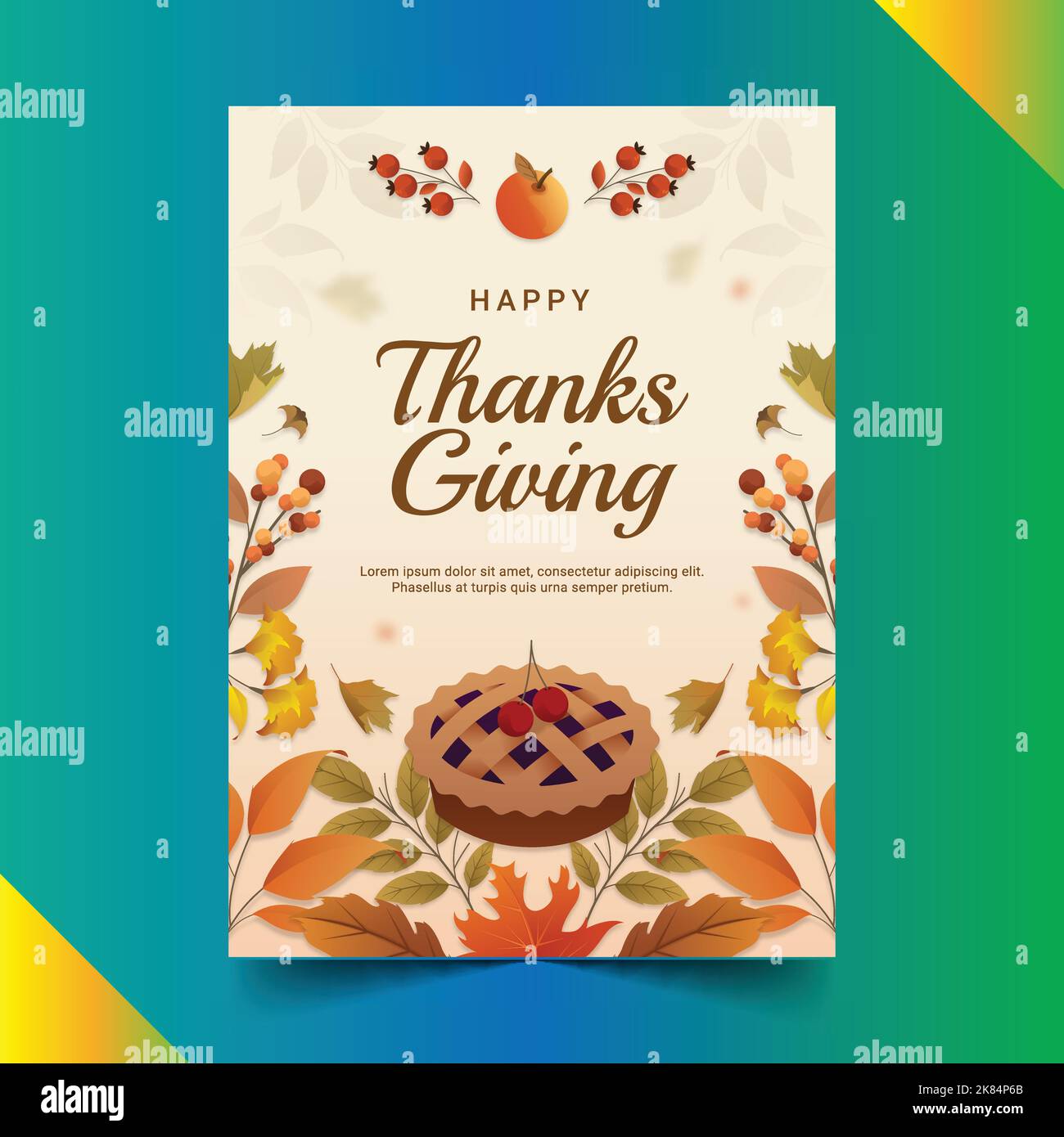 gradient thanksgiving cards collection vector design illustration Stock Vector Image & Art - Alamy