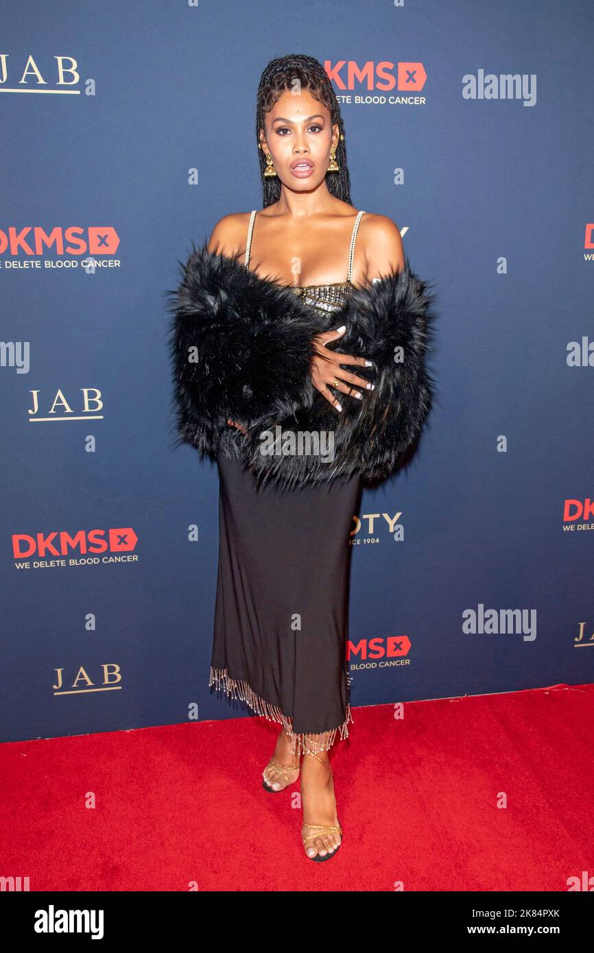 New York, USA. 20th Oct, 2022. Leyna Bloom attends the DKMS Gala 2022 ...