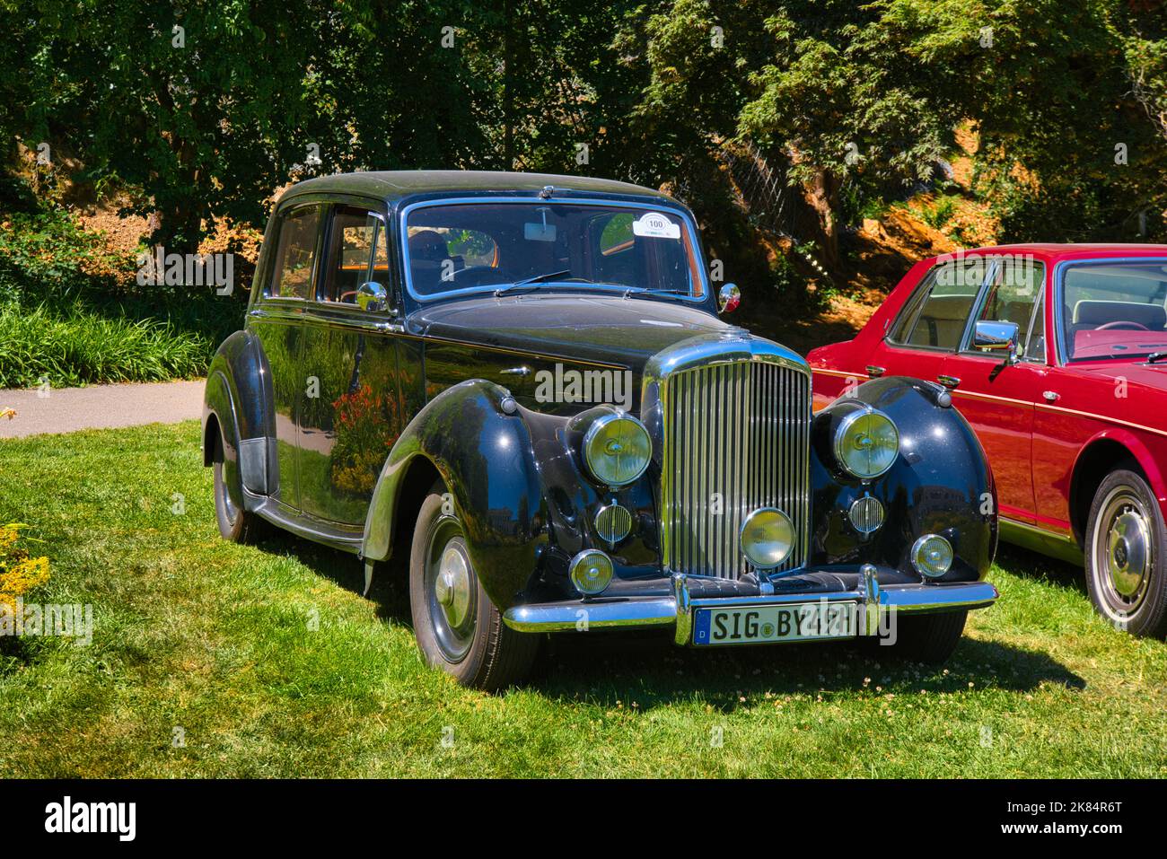 BADEN BADEN, GERMANY - JULY 2022: black Bentley Mark VI MK 6 MK6 1948 ...