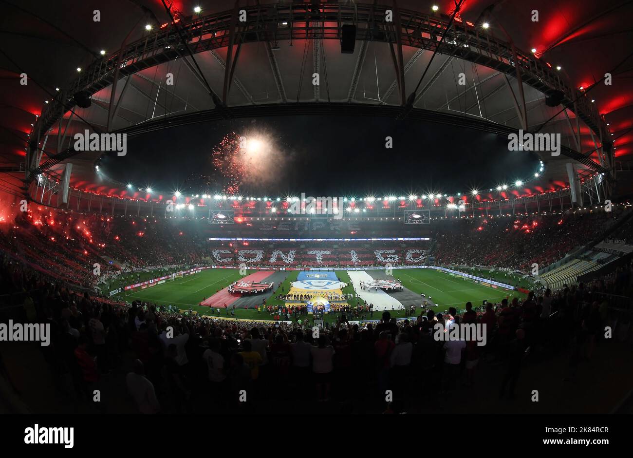 Rio de Janeiro, Brazil, October 19, 2022. Maracanã Stadium full of ...