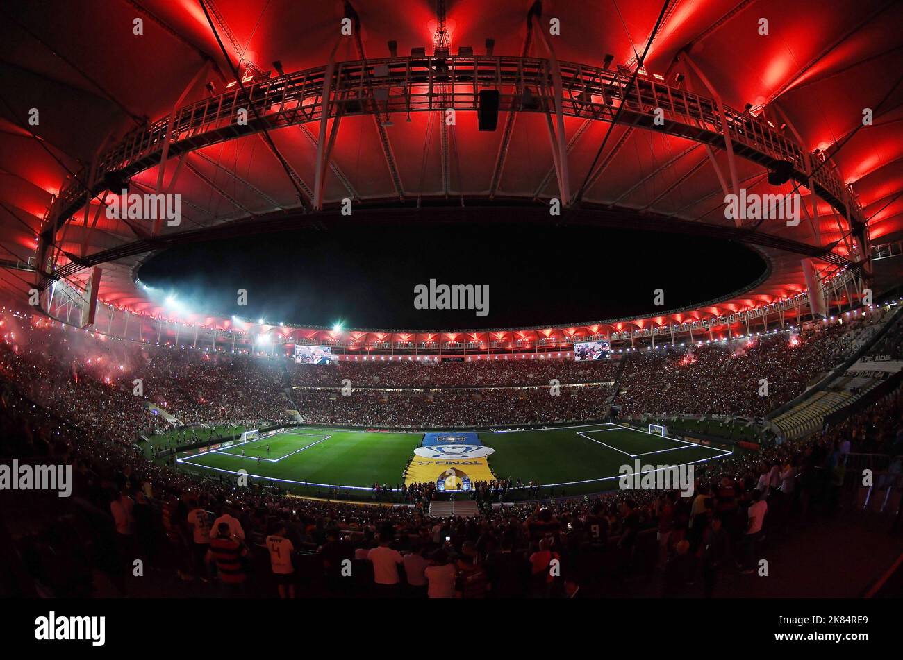 Rio de Janeiro, Brazil, October 19, 2022. Maracanã Stadium full of ...