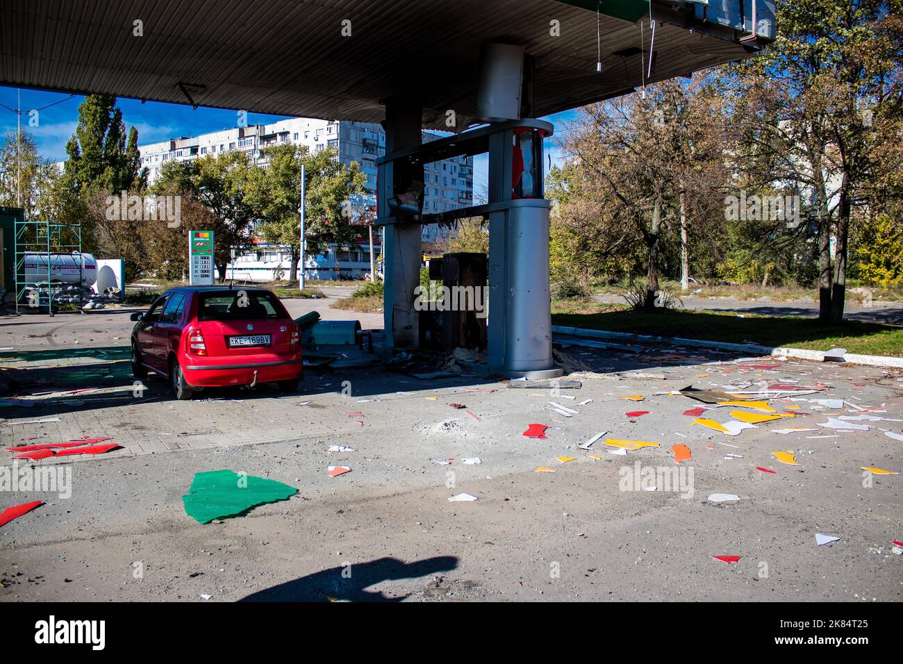 The city of Bakhmut is located on the front line, it has been under ...