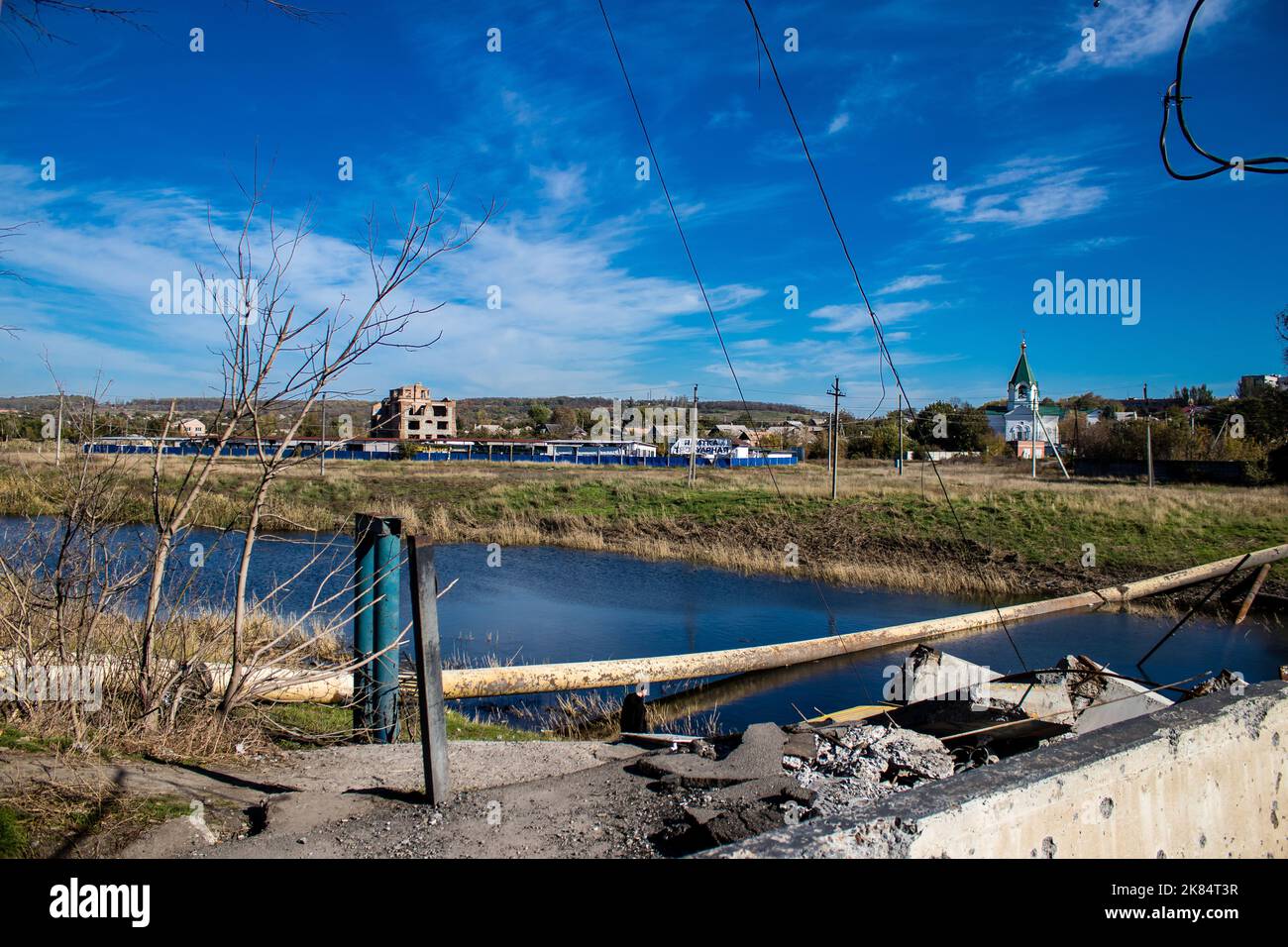 The city of Bakhmut is located on the front line, it has been under ...