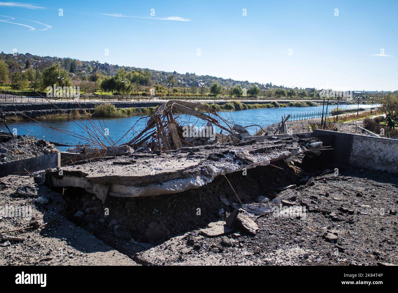 The city of Bakhmut is located on the front line, it has been under ...