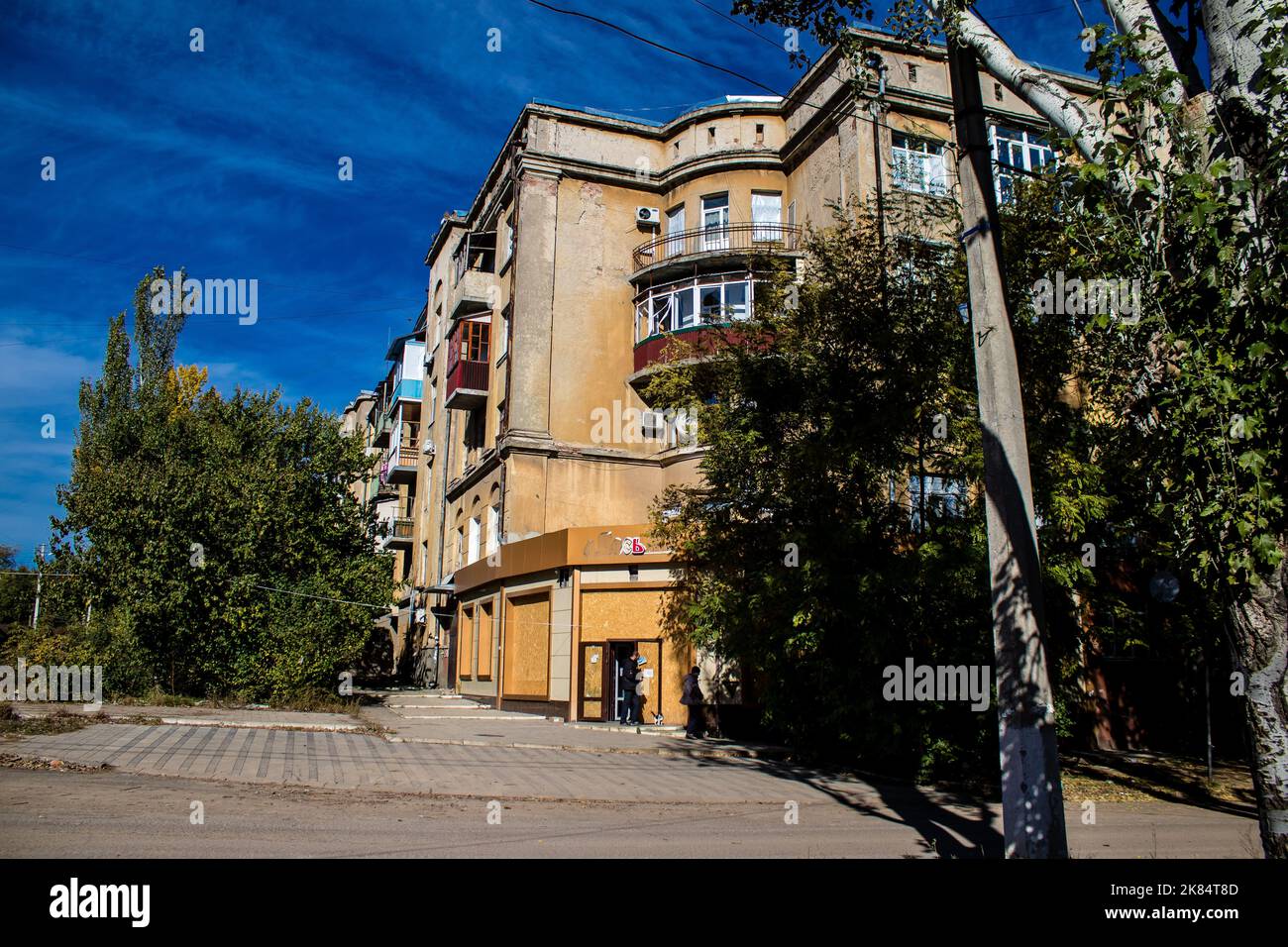 The city of Bakhmut is located on the front line, it has been under ...