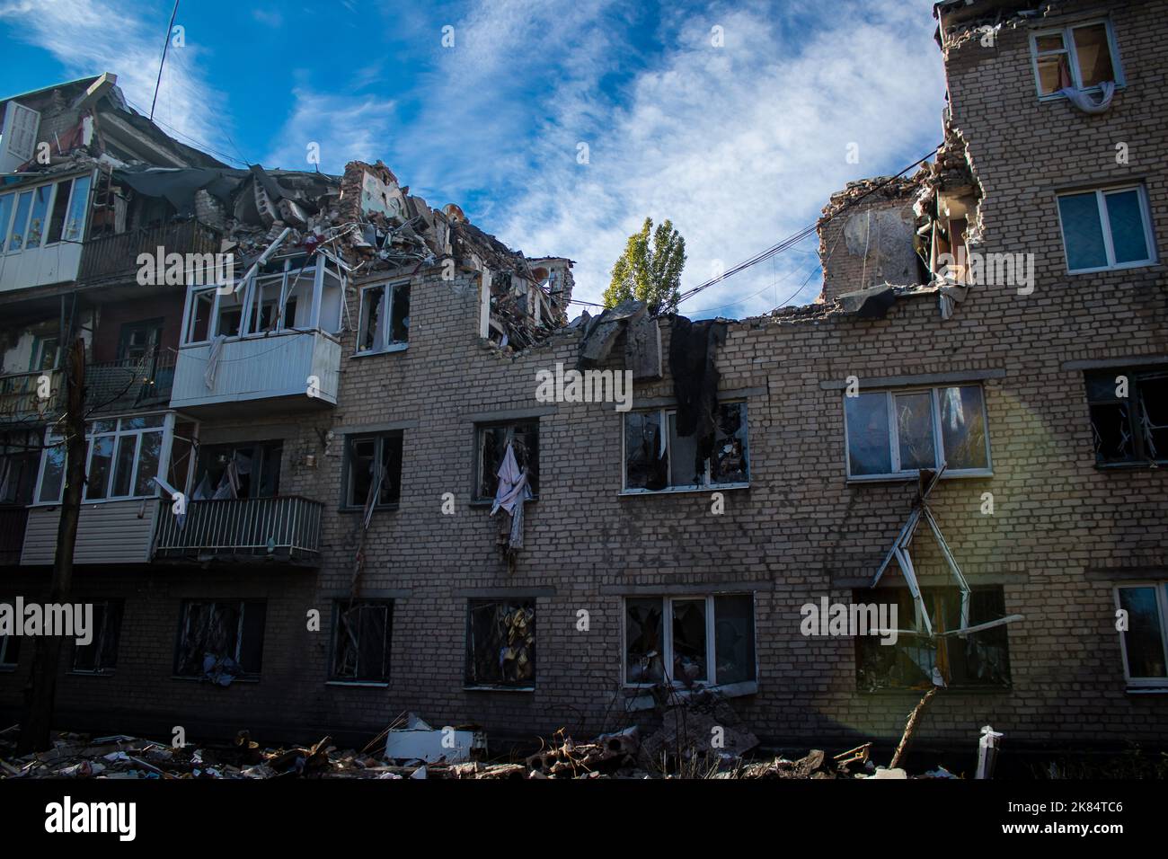 The city of Bakhmut is located on the front line, it has been under ...