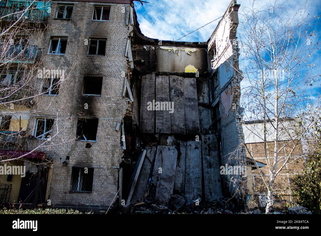 The city of Bakhmut is located on the front line, it has been under ...