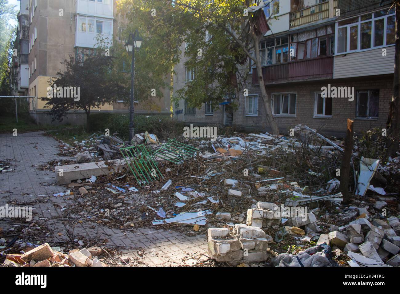 The city of Bakhmut is located on the front line, it has been under ...