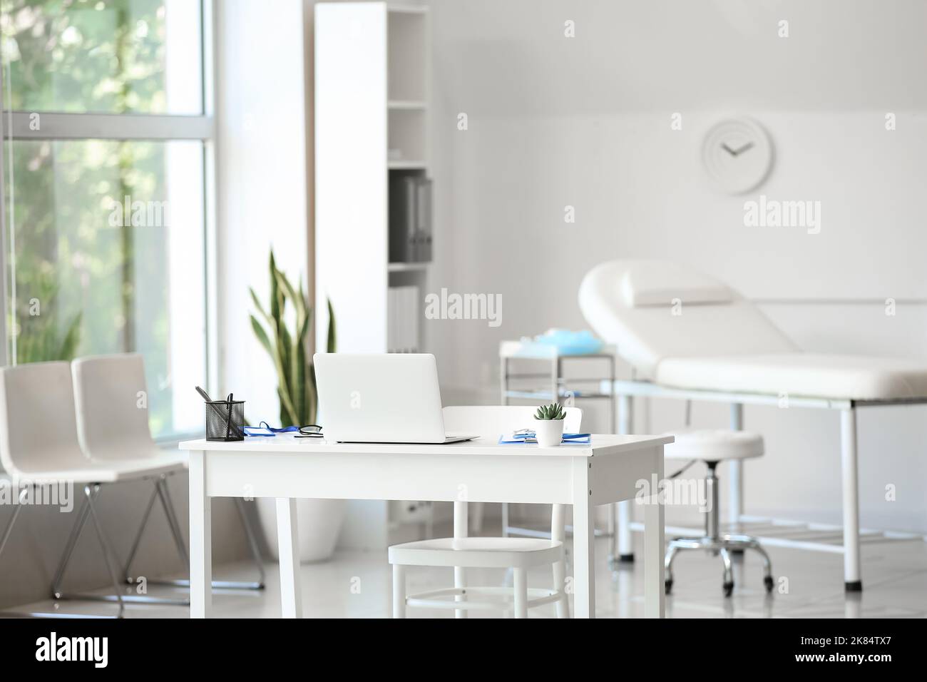 Interior of modern medical office with doctor's workplace Stock Photo ...