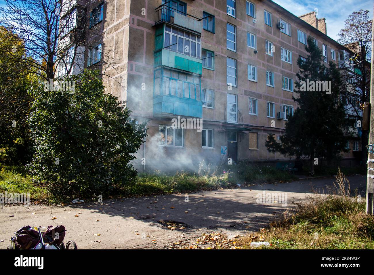 The city of Bakhmut is located on the front line, it has been under ...