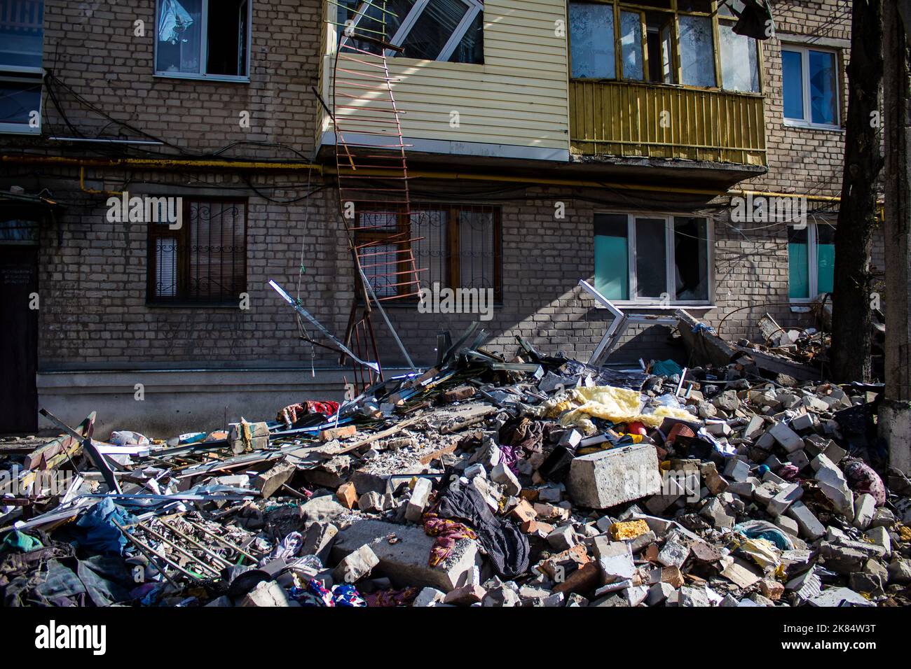 The city of Bakhmut is located on the front line, it has been under ...