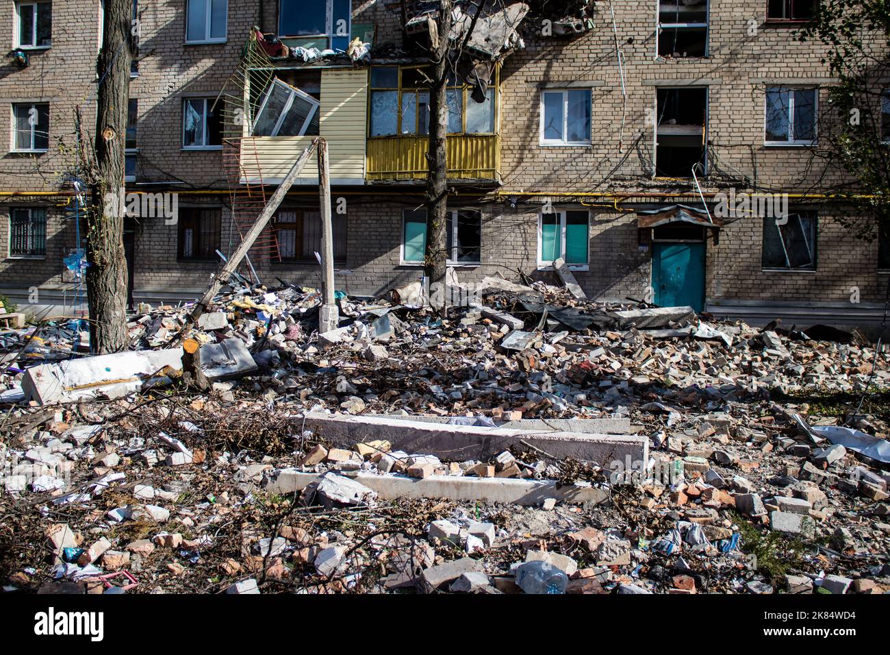 The city of Bakhmut is located on the front line, it has been under ...