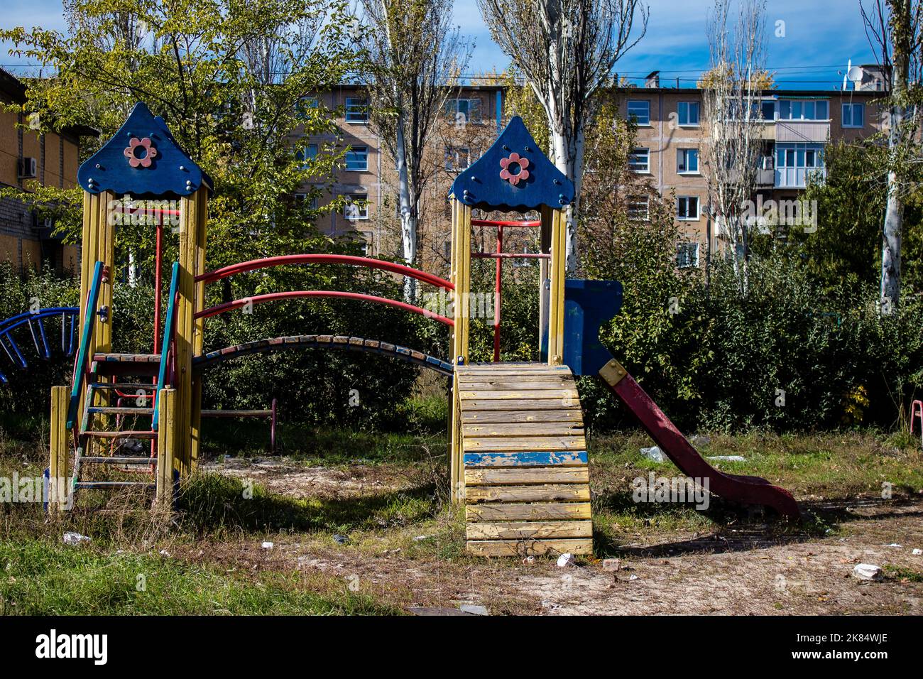 The city of Bakhmut is located on the front line, it has been under ...