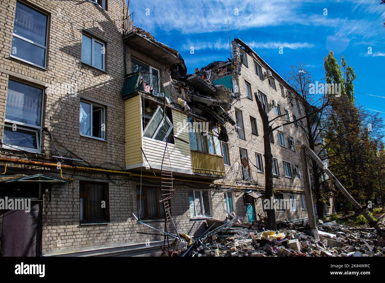 The city of Bakhmut is located on the front line, it has been under ...