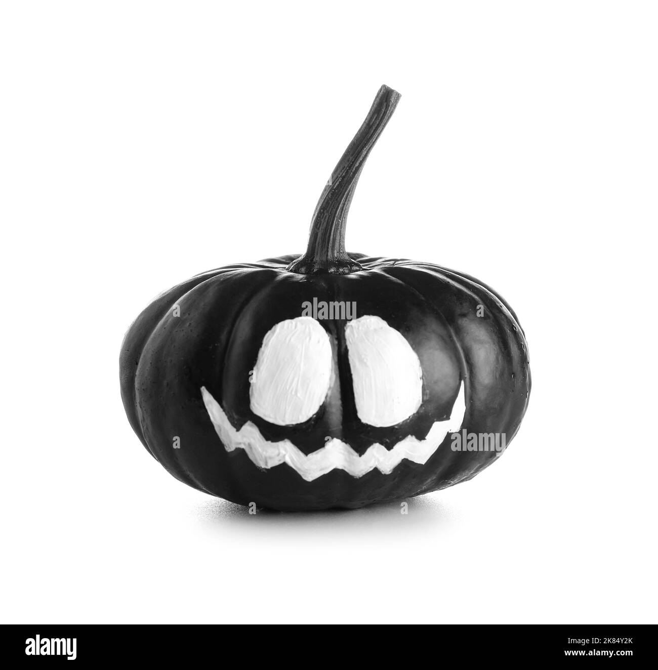 Black Painted Pumpkin Faces