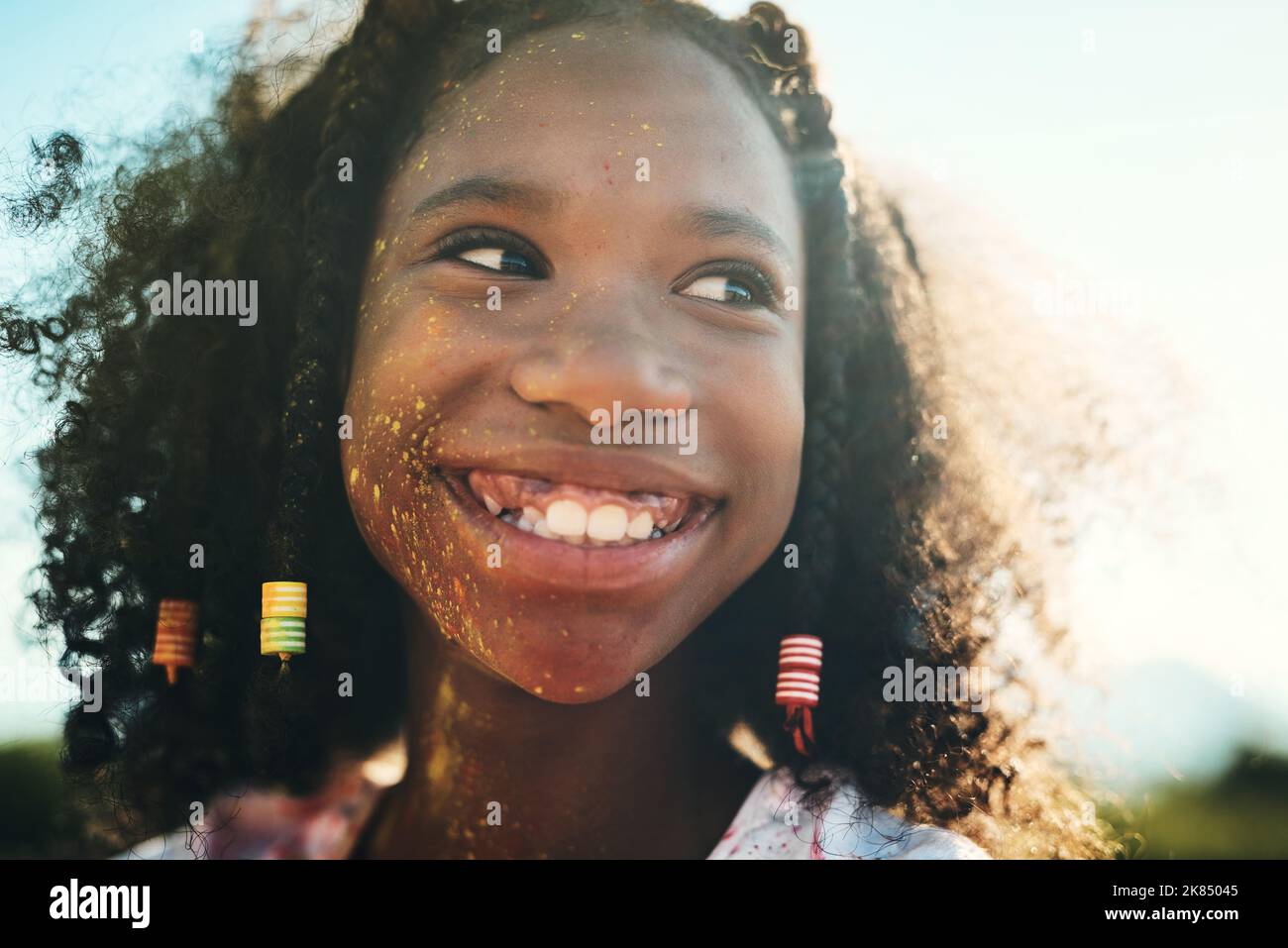 Ill clean up later, Im too busy having fun now. a teenage girl having ...