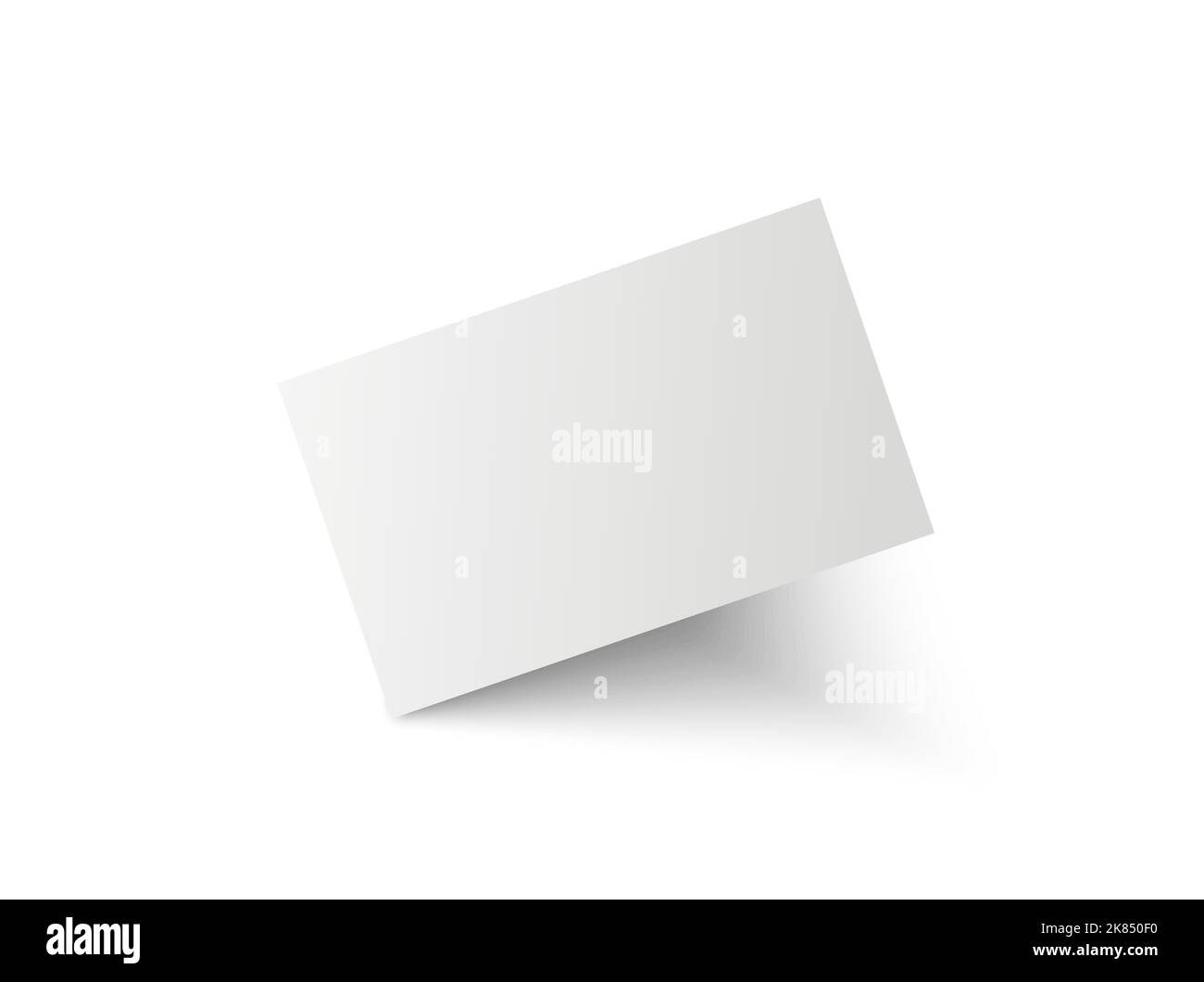 Blank business card. Falling voucher template. Empty gift cards. Vector ...