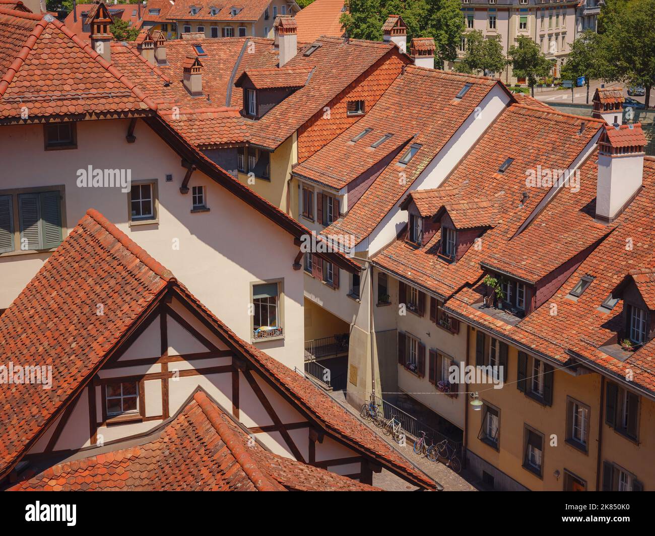 travel to Bern, Switzerland in summer. The old part of Bern is ...
