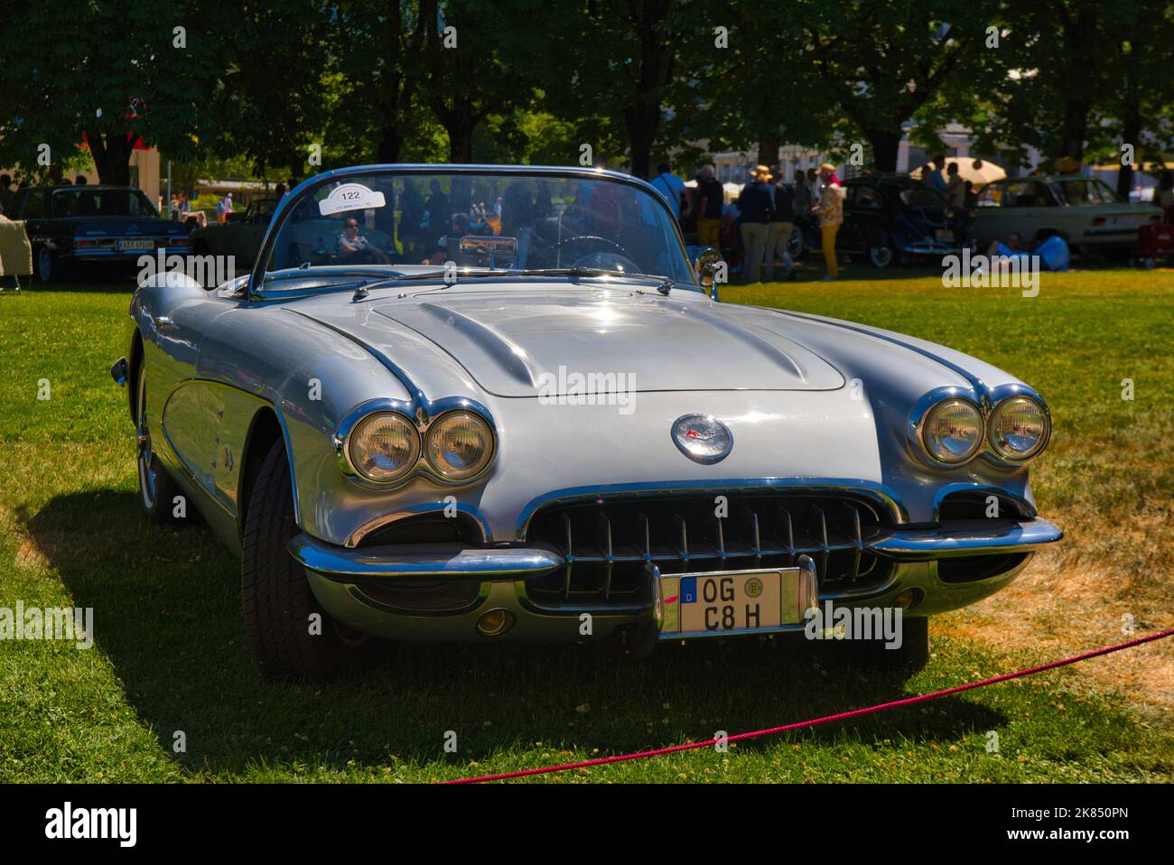 BADEN BADEN, GERMANY - JULY 2022: gray CHEVROLET CORVETTE C1 ...