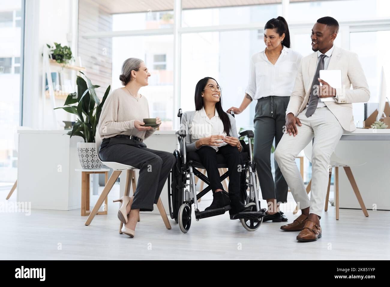 The brains behind the operation. Full length shot of a group of diverse ...
