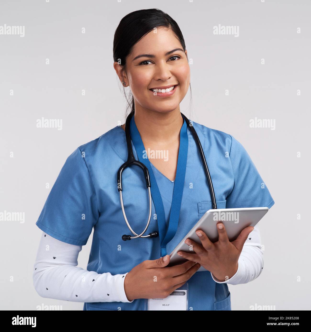 Save the wings for angels, I have my stethoscope. Portrait of a young ...