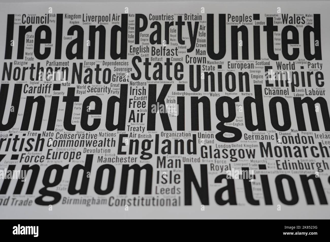 United Kingdom word cloud concept. United Kingdom word cloud. Made with ...
