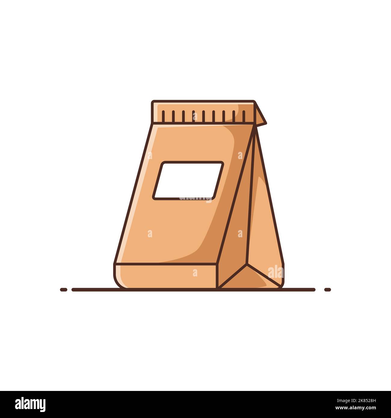 Illustration of Food bag paper - vector illustration design - Food Logo ...