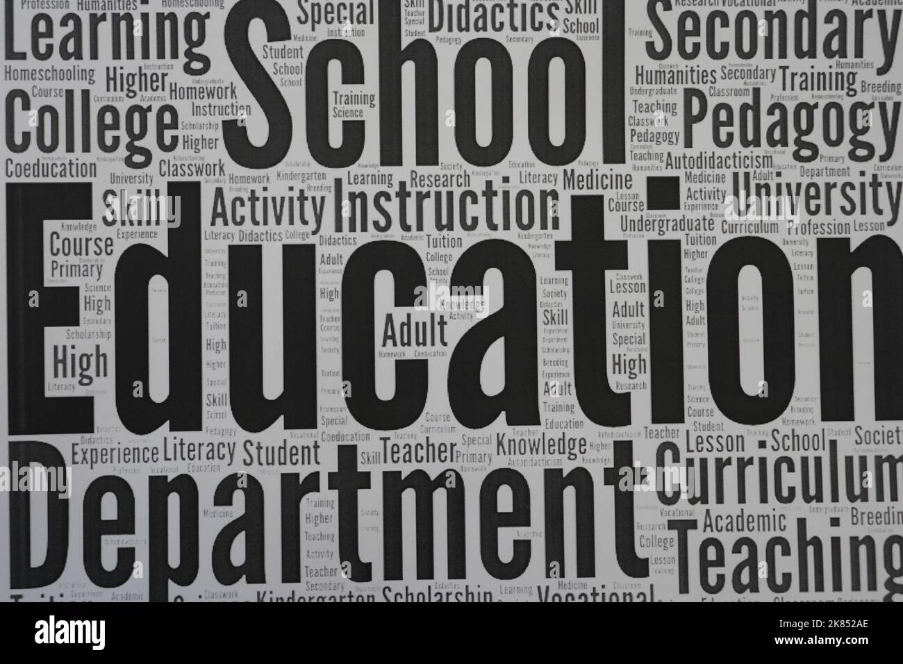 Education Word Cloud Concept Education Word Cloud Made With The Text