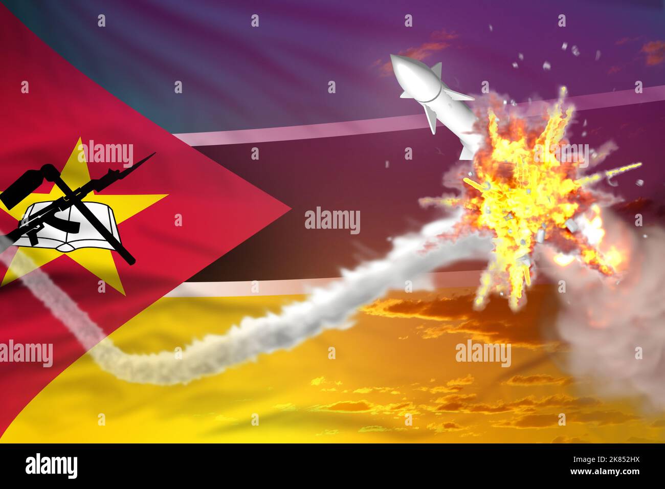 Strategic rocket destroyed in air, Mozambique ballistic warhead ...