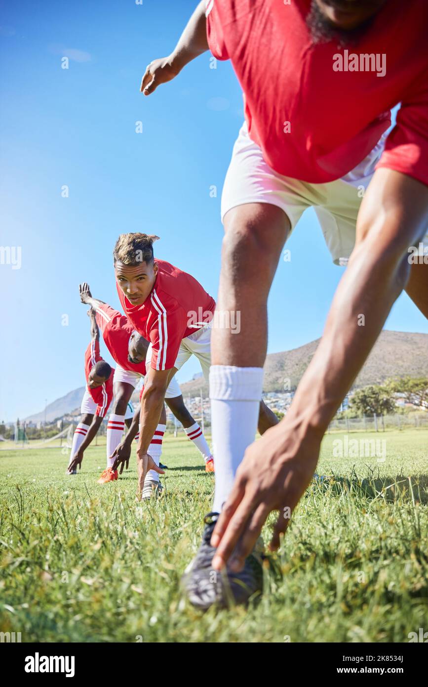 Soccer exercise stretch hi-res stock photography and images - Alamy