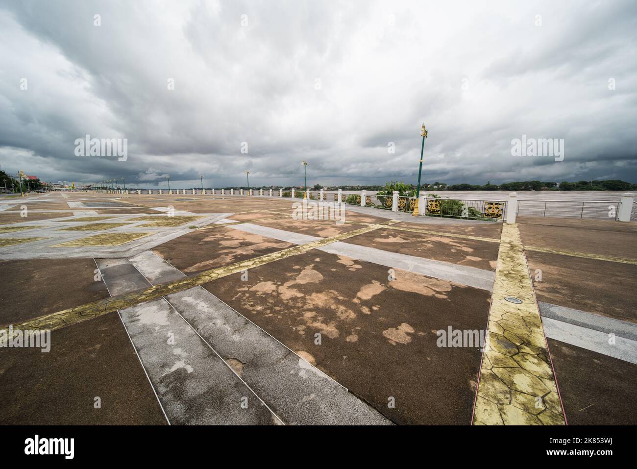 Nong Khai, a city in north-east Thailand situated directly on the ...