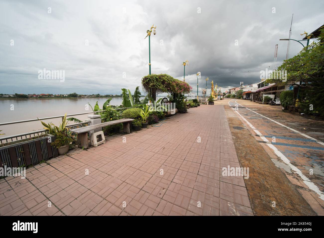 Nong Khai, a city in north-east Thailand situated directly on the ...