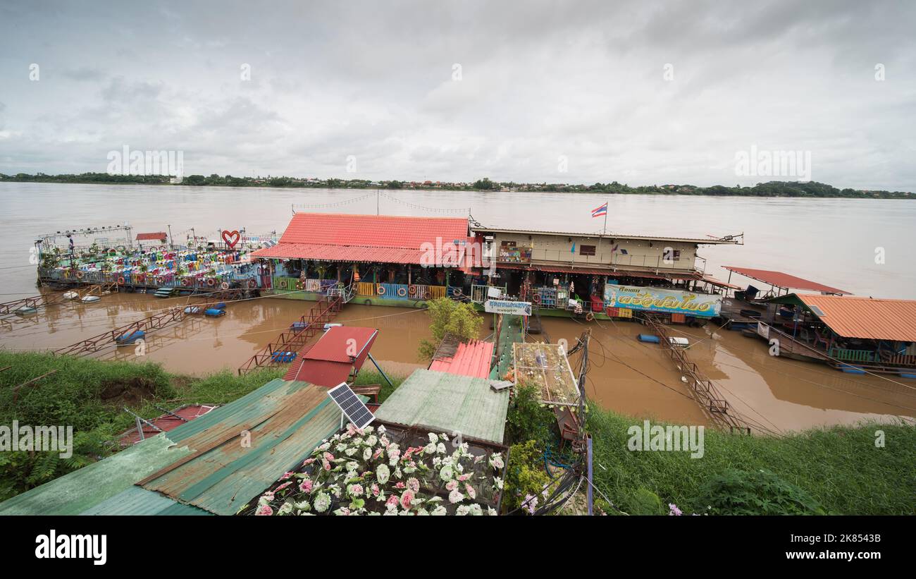 Nong Khai, a city in north-east Thailand situated directly on the ...