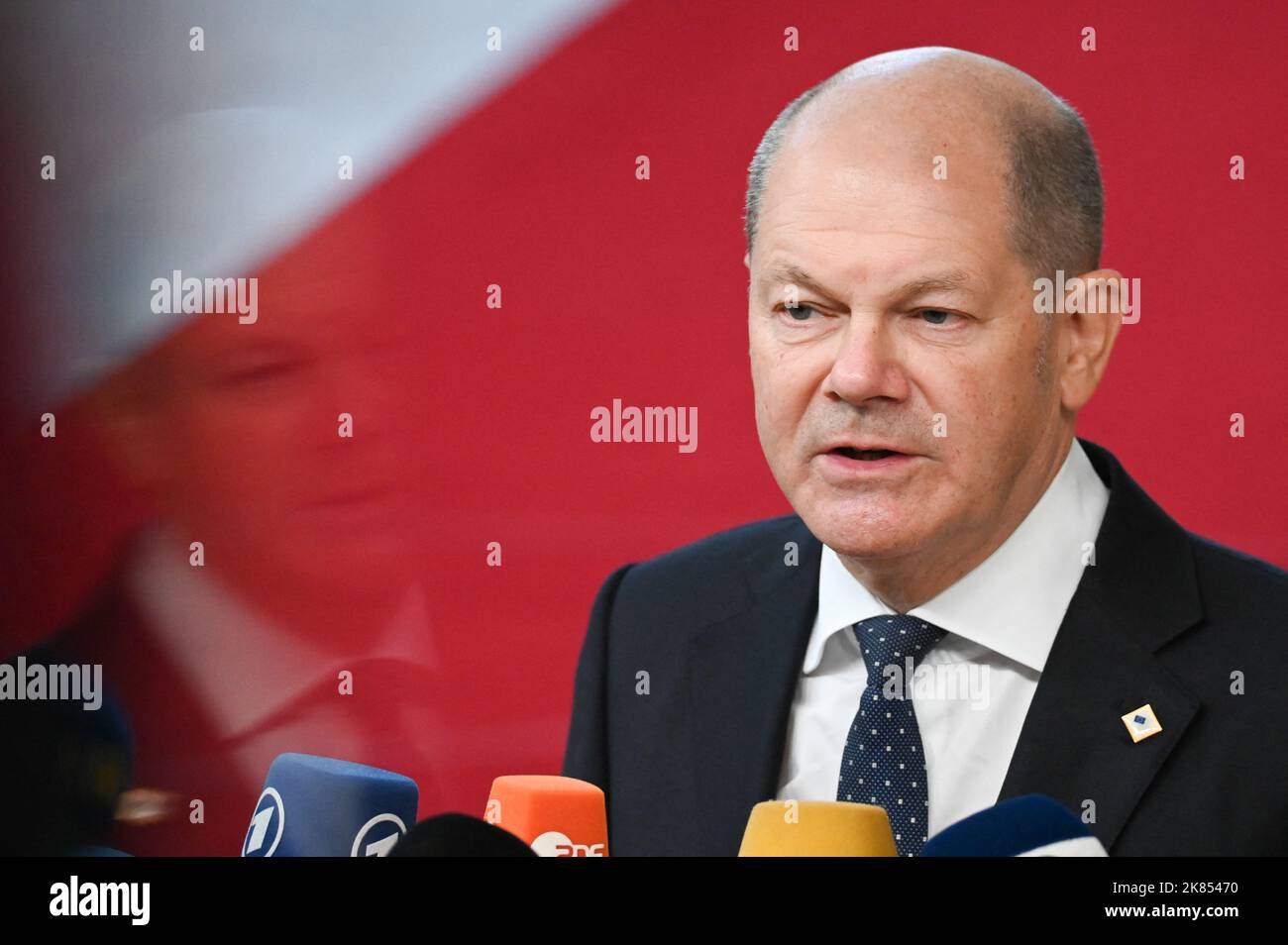 Brussels, Belgium. 20th Oct, 2022. German chancellor Olaf Scholz ...