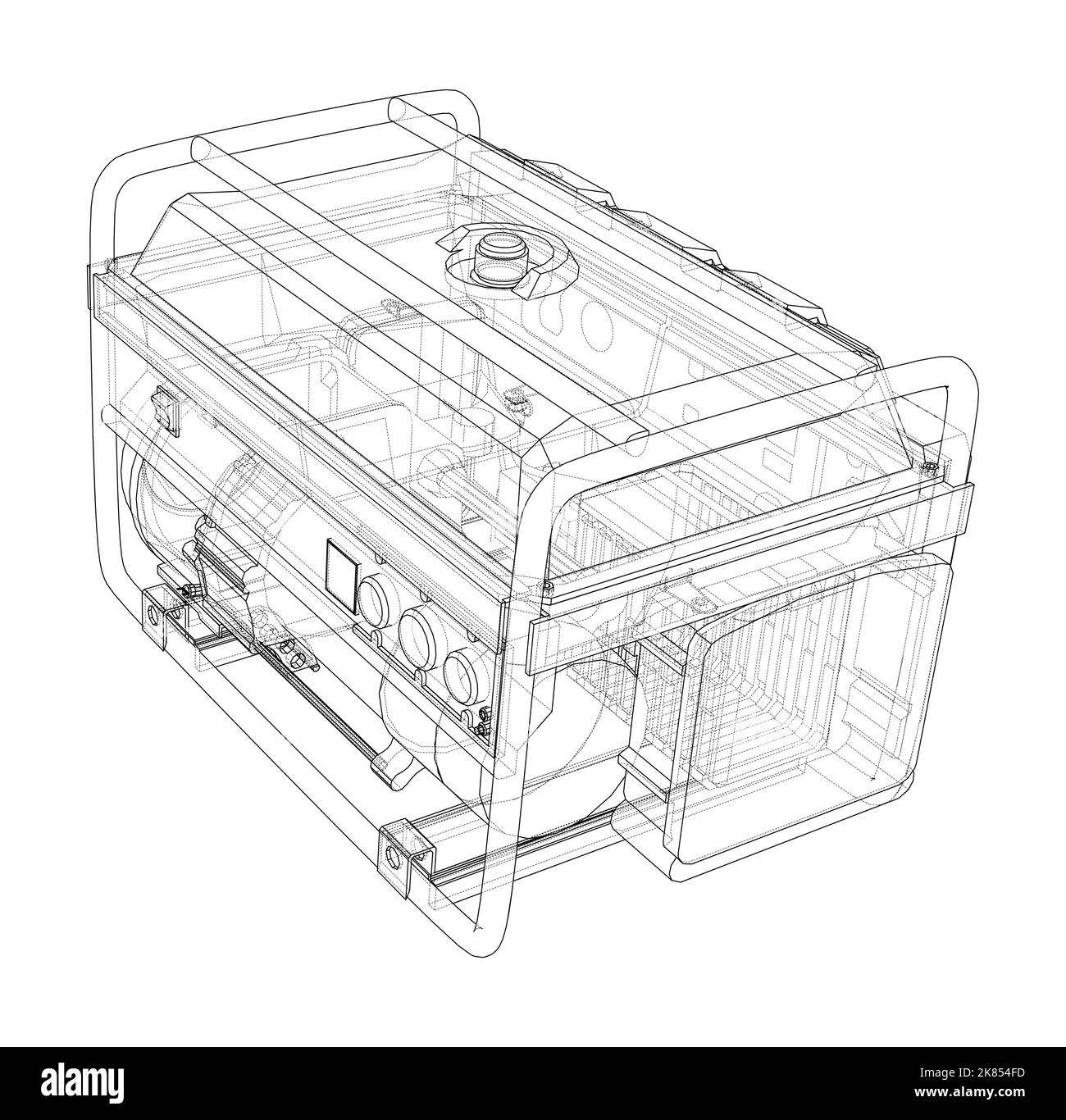 Portable Electro Generator. Vector Stock Vector Image & Art - Alamy