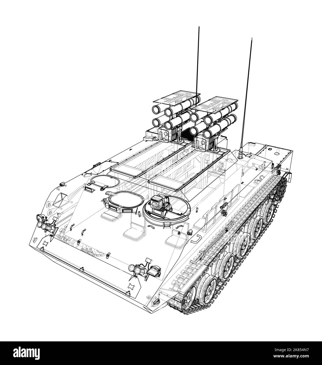 Armored vehicle movement Stock Vector Images - Alamy