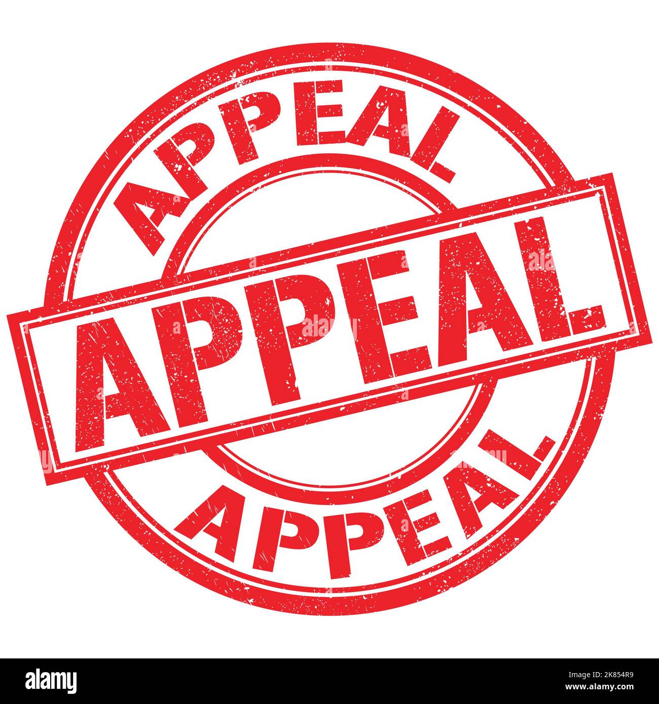 APPEAL text written on red round stamp sign Stock Photo - Alamy