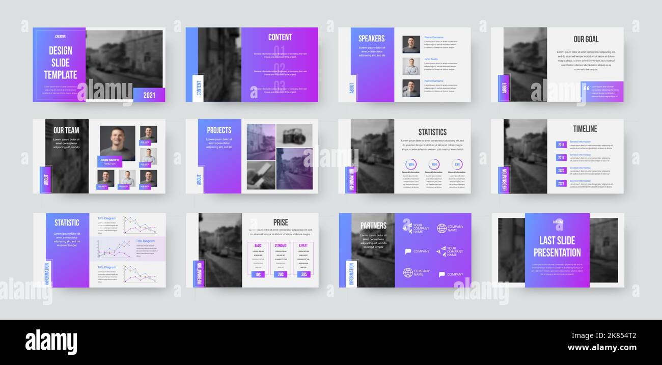 Presentation slide template, vector infographic for use in business ...