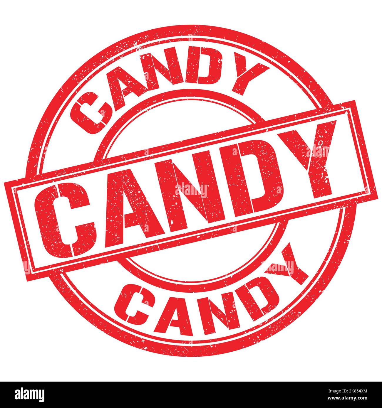CANDY text written on red round stamp sign Stock Photo - Alamy