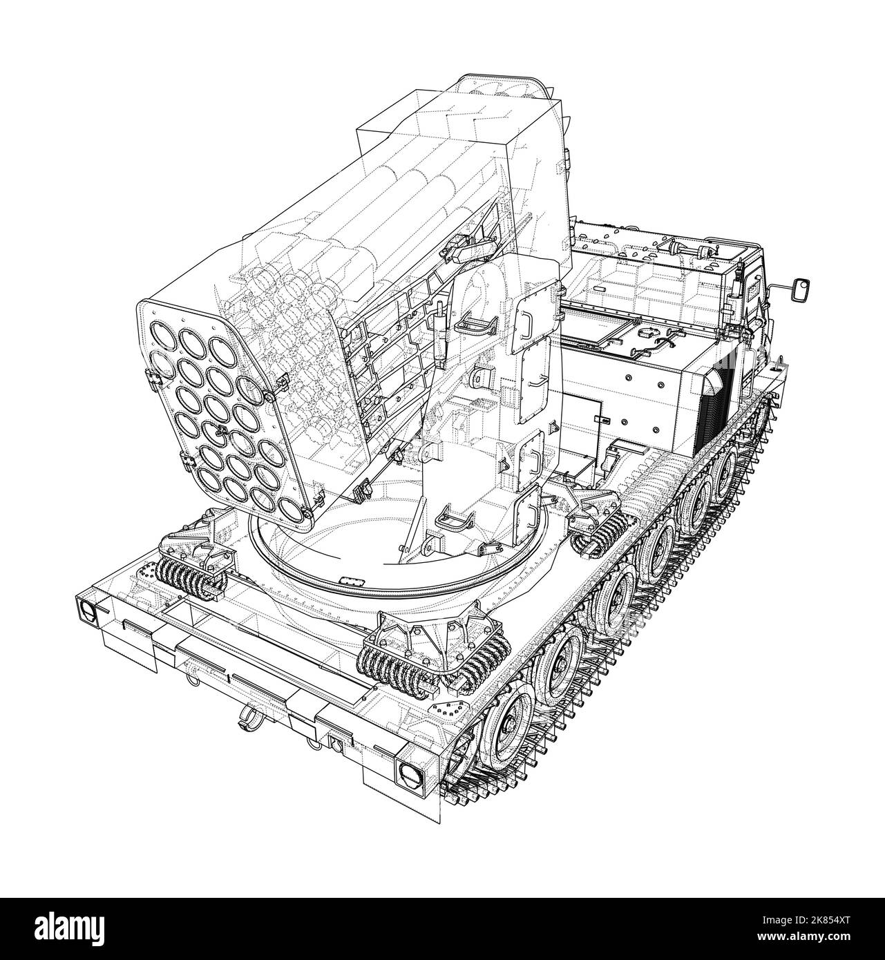 Military track missle system. Vector Stock Vector Image & Art - Alamy