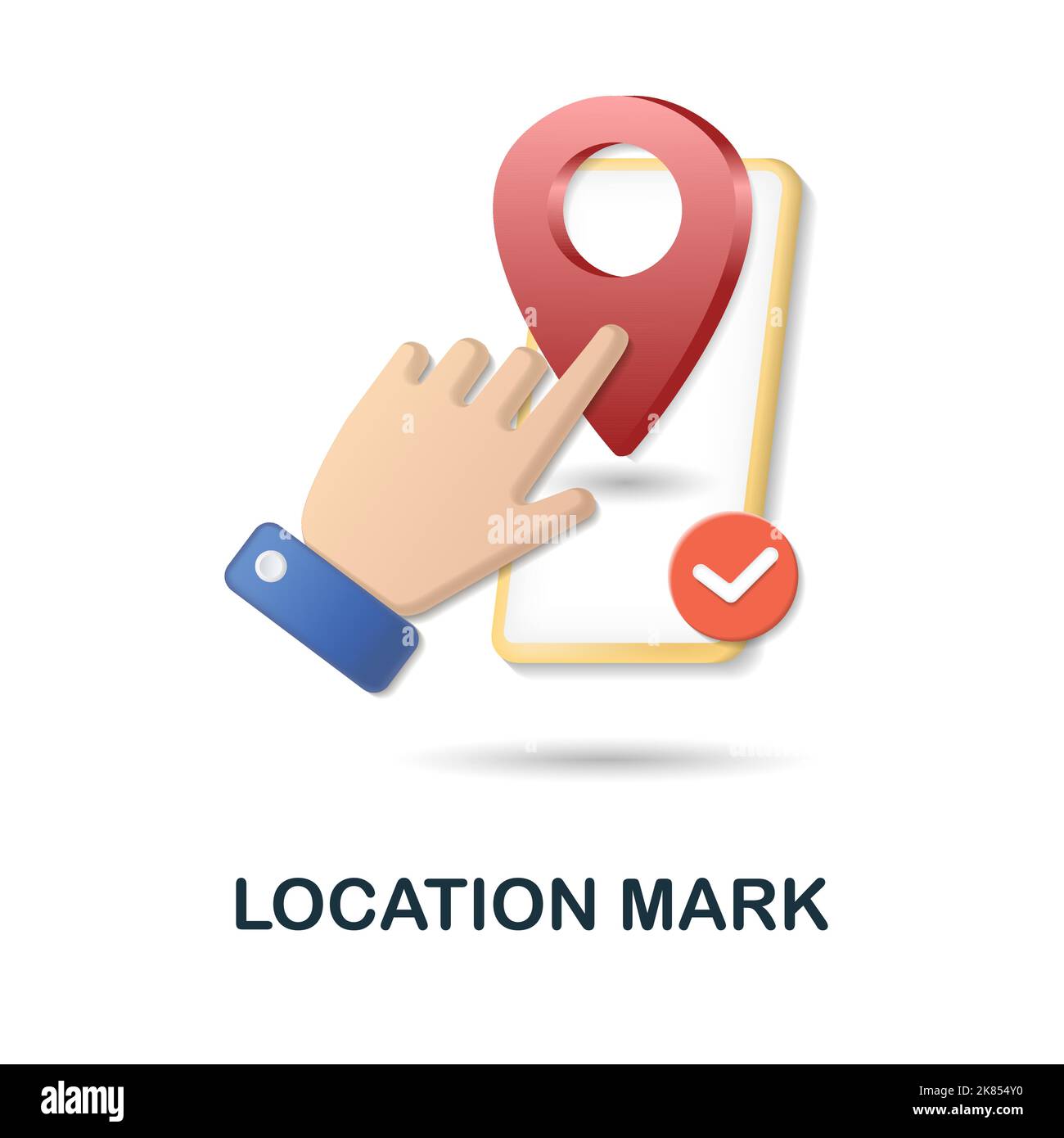 Location Mark icon. 3d illustration from feedback collection. Creative ...