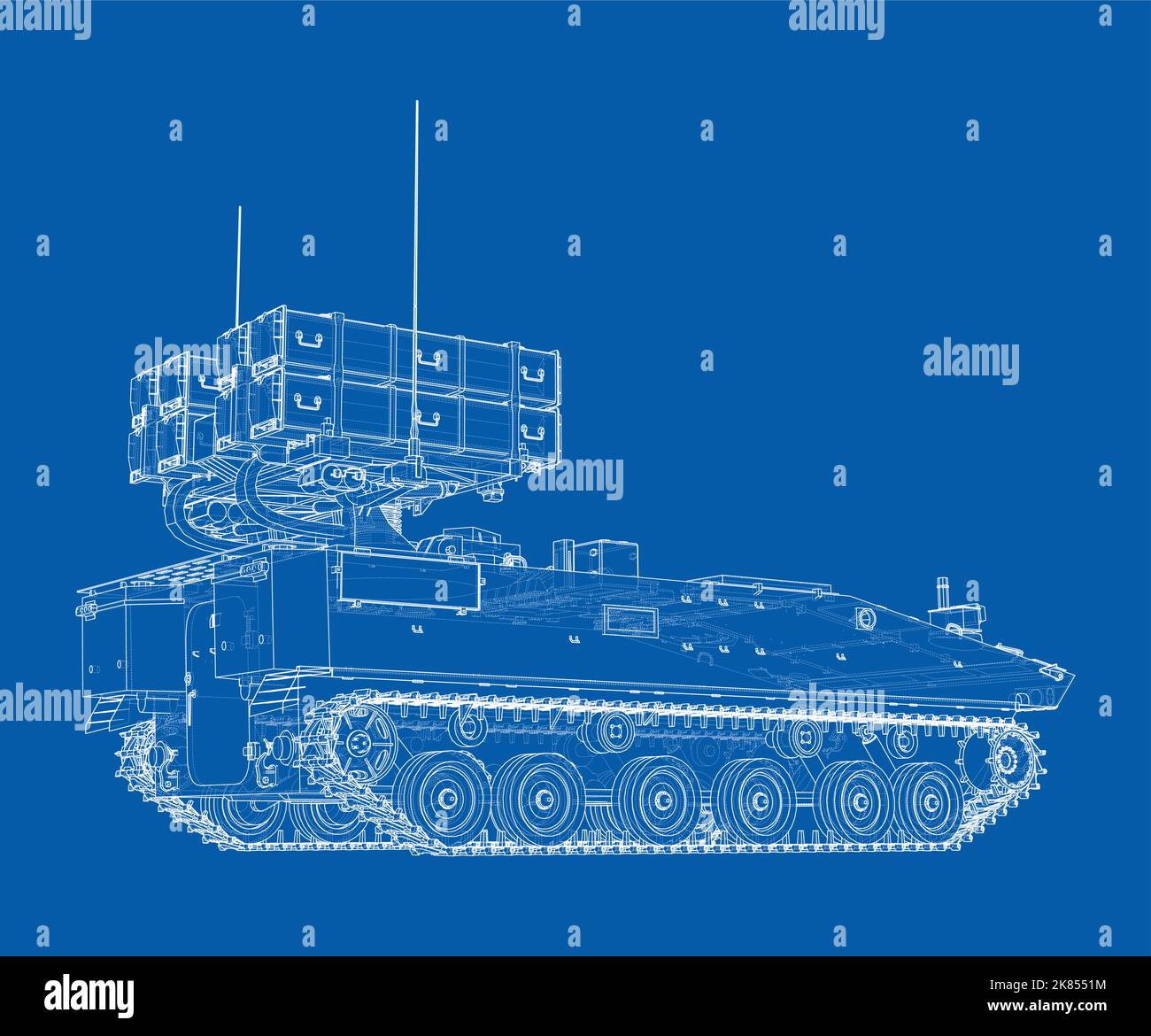 Military track missle system. Vector Stock Vector Image & Art - Alamy